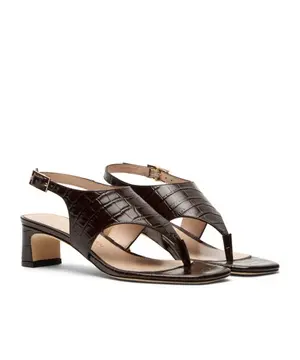 STUART WEITZMAN Baby Babette Thong Sandal - Walnut