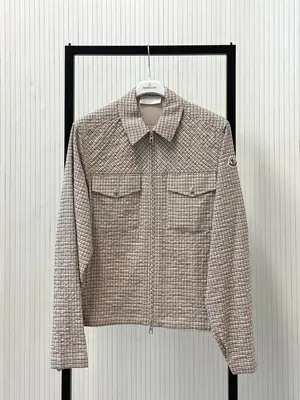 Moncler Micro Madras Flannel Shirt Jacket