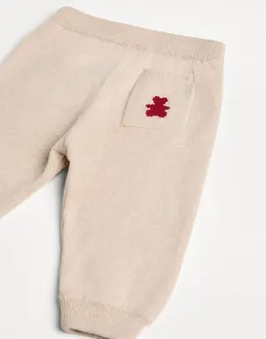 Brunello Cucinelli Knitted Bear-embroidered Trousers
