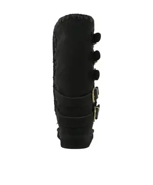 Mou Eskimo Buckle Strap Boots - Black