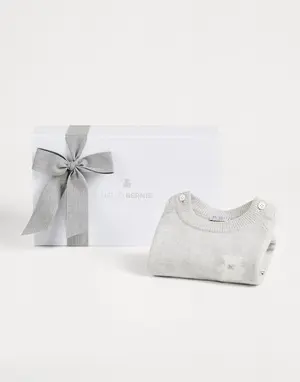 Brunello Cucinelli Button-embellished Teddy-appliqu Romper