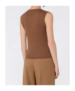Max Mara Silk And Wool Yarn Top
