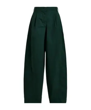 Essentiel Antwerp High-waisted Tapered Cotton Pants - Khaki