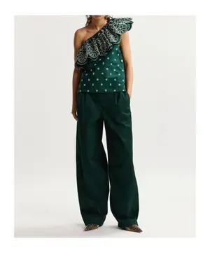 Essentiel Antwerp High-waisted Tapered Cotton Pants