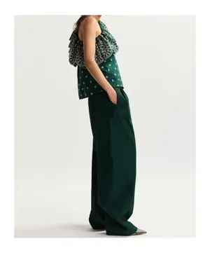 Essentiel Antwerp High-waisted Tapered Cotton Pants