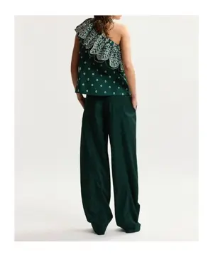 Essentiel Antwerp High-waisted Tapered Cotton Pants