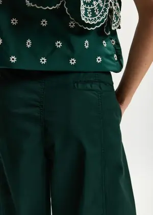 Essentiel Antwerp High-waisted Tapered Cotton Pants
