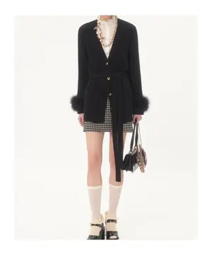 Valentino Garavani Cardigan With Feathers