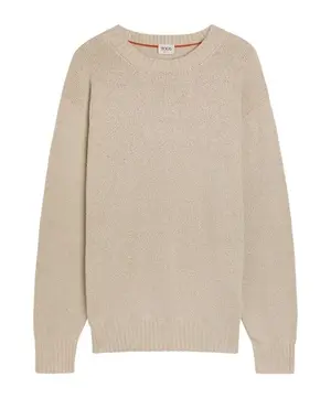 TOD'S Crew-neck Cotton-knit Jumper - Nude