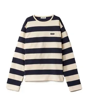 Miu Miu Striped Jersey T-shirt