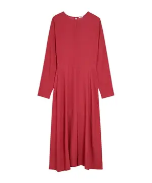 JOSEPH Hills Cut-out Crepe Midi Dress - Red