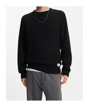 Hugo Boss Rib-knit Sweater In Cotton