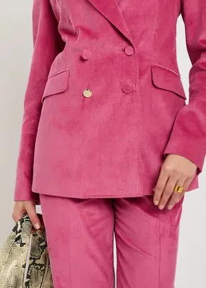 Gabriela Hearst Double-breasted Corduroy Blazer