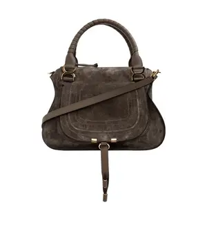 Chloé Marcie Shoulder Bag - Grey