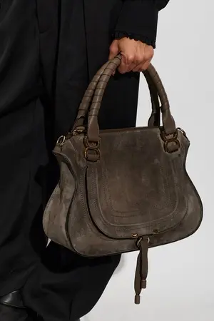 Chloé Marcie Shoulder Bag - Grey