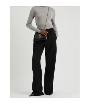 Saint Laurent Cassandre Fine-knit Wool Jumper