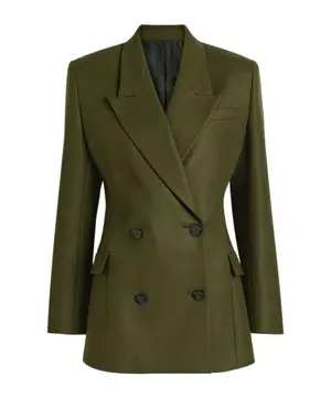 ALAÏA Double-breasted Cotton Blazer