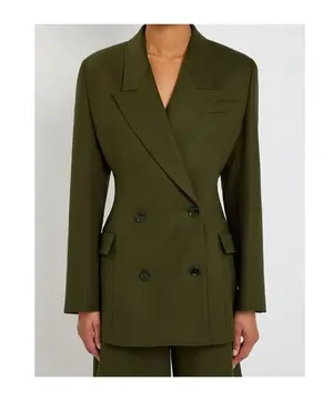 Alaïa Double-breasted Cotton Blazer