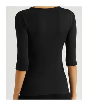 Vince Ribbed Stretch-jersey Top