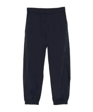 Herno Light-stretch Trousers With Elasticated Waistband And Cuffs - Black