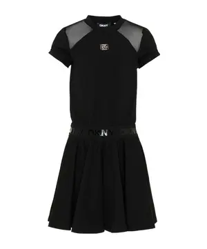 Dkny Mesh Panel A-line Dress