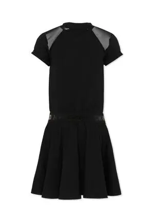 Dkny Mesh Panel A-line Dress