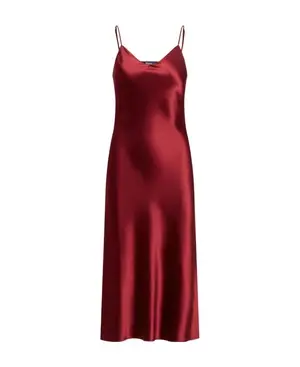 Polo Ralph Lauren Slip-on Silk Midi Dress