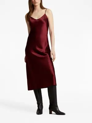 Polo Ralph Lauren Slip-on Silk Midi Dress