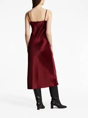 Polo Ralph Lauren Slip-on Silk Midi Dress