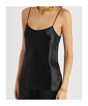 Vince Hammered Satin Top