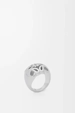 Loewe Sterling Anagram Bombe Signet Ring