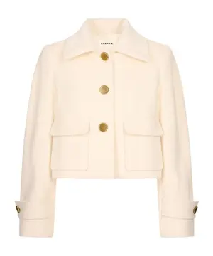 P.a.r.o.s.h Button-front Long-sleeve Casual Jacket - Nude