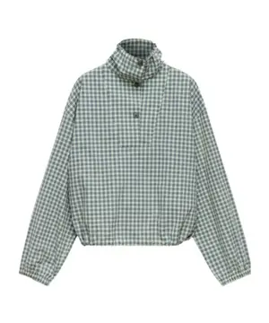 Marni Checked High Neck Blouse