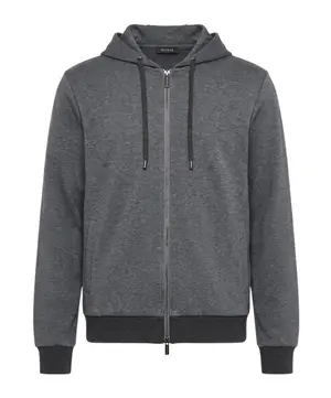 Peserico Zip-up Hooded Casual Jacket - Black