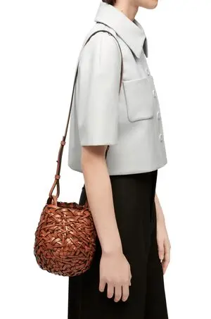 Loewe Nest Logo Debossed Basket Bag