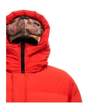 DOUBLET Animal Accent Hooded Padded Down Jacket