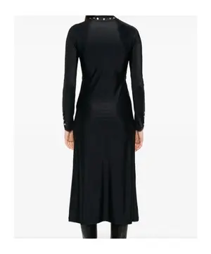 Coperni Metallic-embellished Long-sleeve Dress