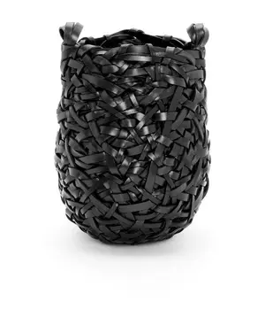 Loewe Small Nest Backet Bag In Calfskin