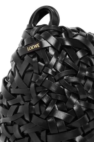 Loewe Small Nest Backet Bag In Calfskin
