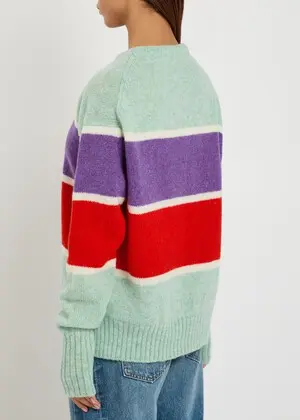 J.W.ANDERSON Striped Crew-neck Wool Jumper