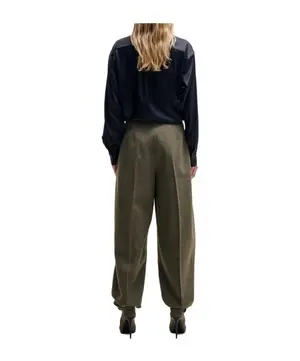 DARKPARK Meg Satin Detachable Foulard Shirt
