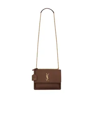 Saint Laurent Medium Sunset Smooth Leather Bag - Green