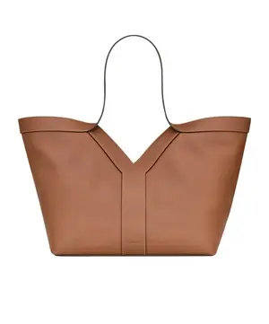 Saint Laurent Saint Laurent Y Small Tote In Leather Brown