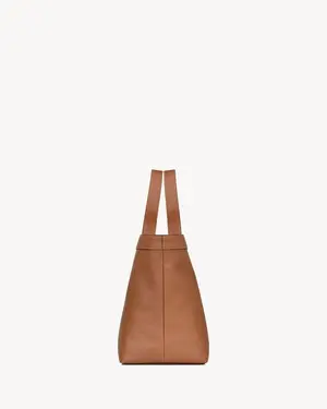 Saint Laurent Y Small Tote In Leather - Brown