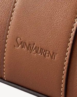 Saint Laurent Y Small Tote In Leather - Brown