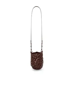 Loewe Small Nest Backet Bag In Calfskin