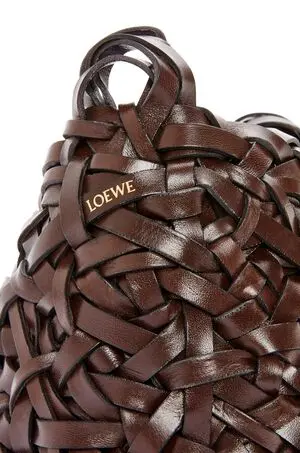 Loewe Small Nest Backet Bag In Calfskin