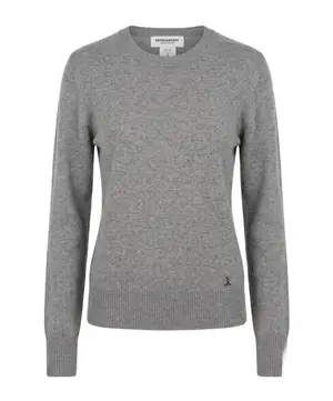 Patrizia Pepe Patrizia Pepe Crew Neck Long Sleeve Knit Top Gray