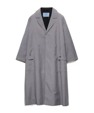 Prada Single-breasted Light Mohair Coat - Gray