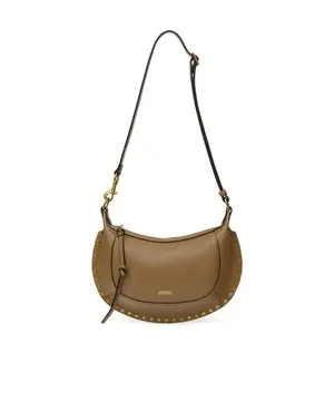Isabel Marant Étoile Oskan Shoulder Bag With Studded Detailing - Khaki
